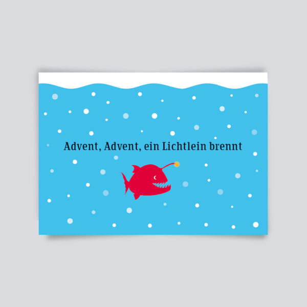 Lustiger Postkarten-Adventskalender in A6. Endlich Meer Weihnachten! Lustiger Postkarten-Adventskalender in A6. Endlich Meer Weihnachten!